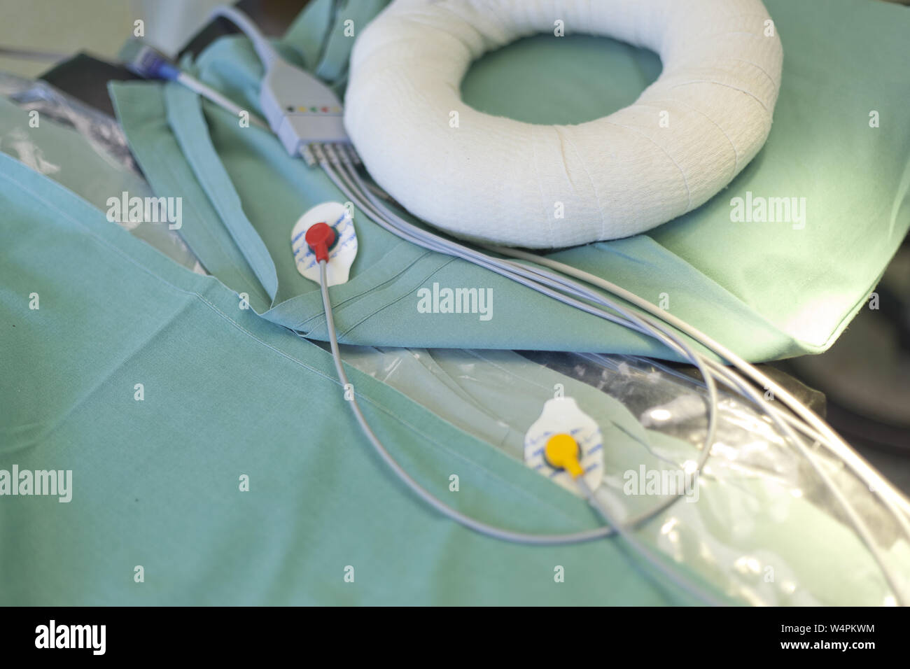 Electrocardiogram on operation table Stock Photo - Alamy