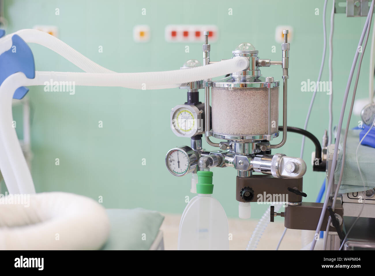 Detail of breathing apparatus on operation room Stock Photo - Alamy