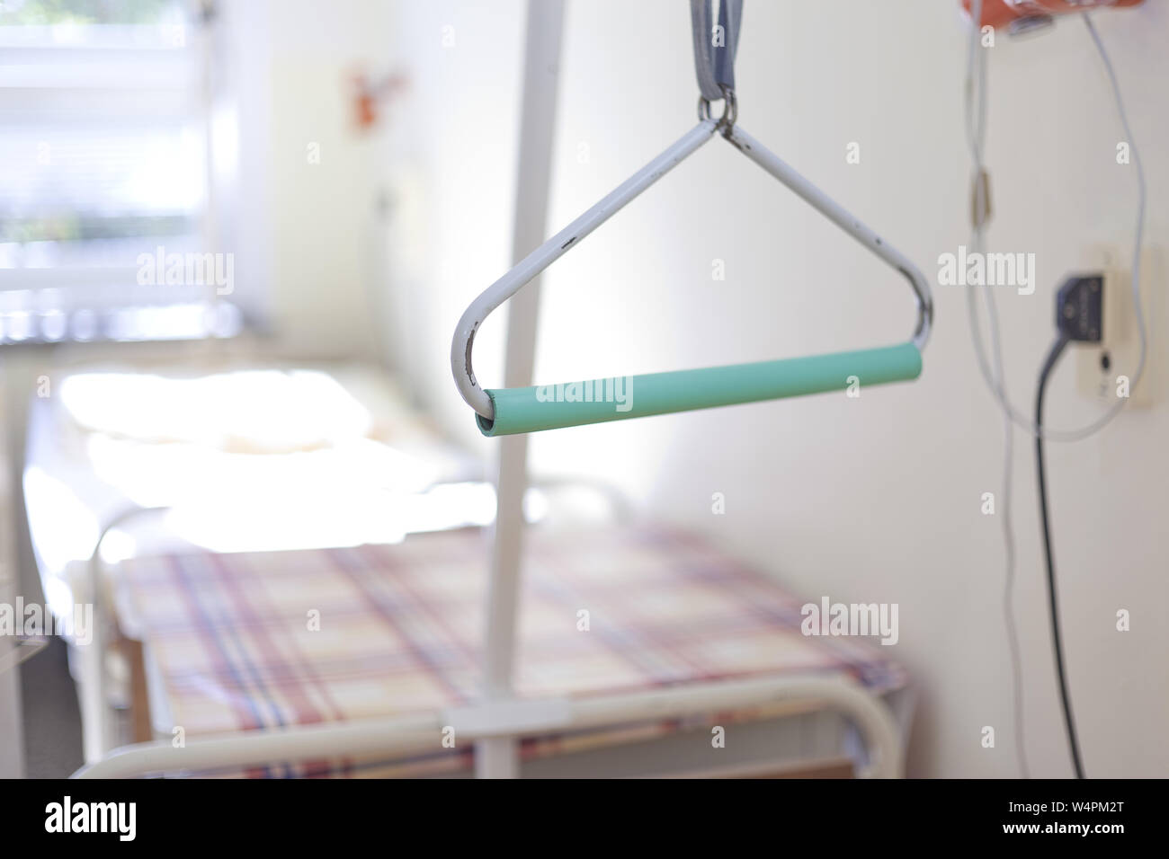 Handle of medical bed on sick room Stock Photo - Alamy