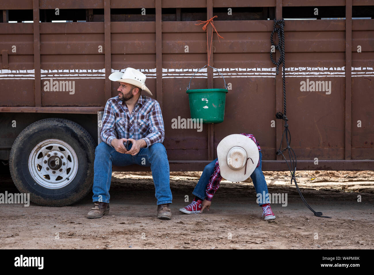 Father son rodeo hi-res stock photography and images - Alamy