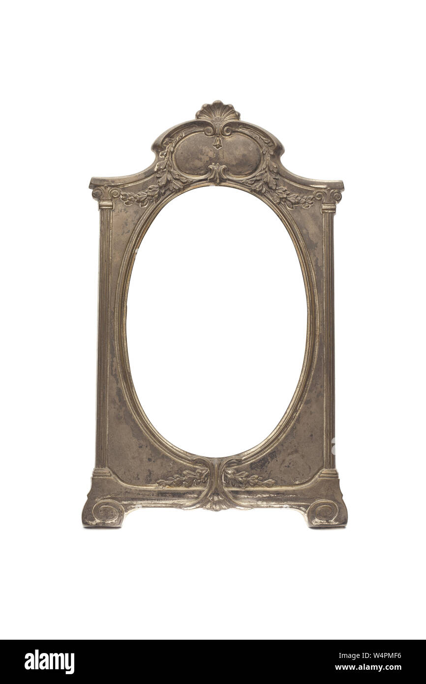 Copper antique frame isolated on white background Stock Photo - Alamy