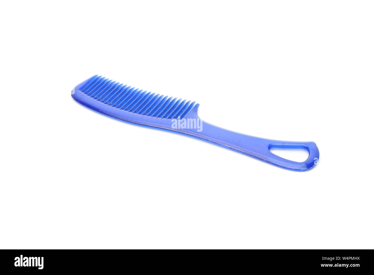Blue comb isoleted on white background Stock Photo - Alamy