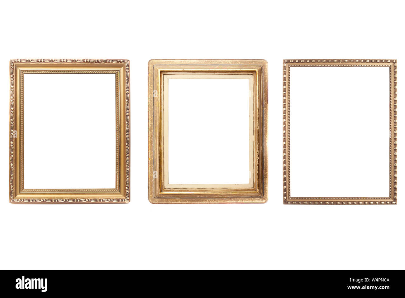 Set of vintage frame on white background Stock Photo - Alamy