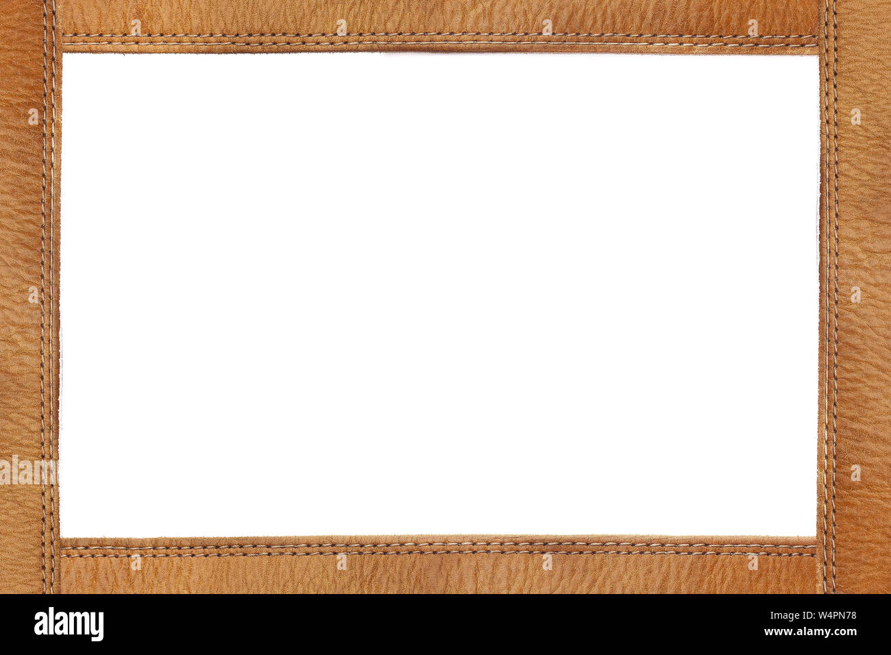 Leather frame with quilting Stock Photo - Alamy