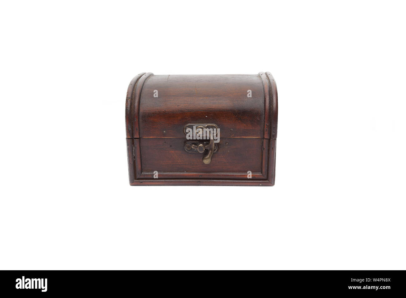 Secret wooden box isolated on white background Stock Photo - Alamy
