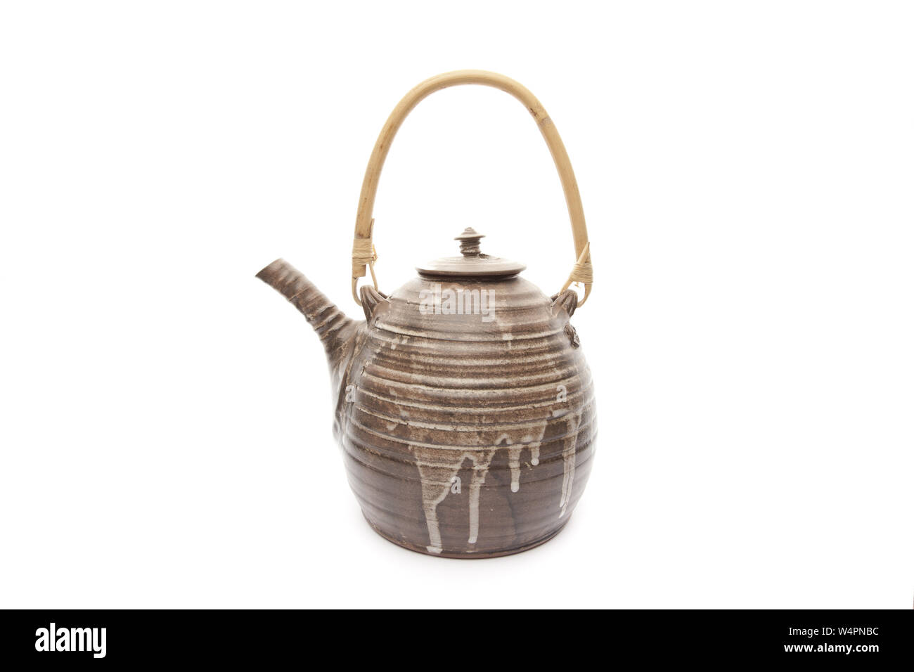 Ceramic tea pot isolated on white background Stock Photo - Alamy