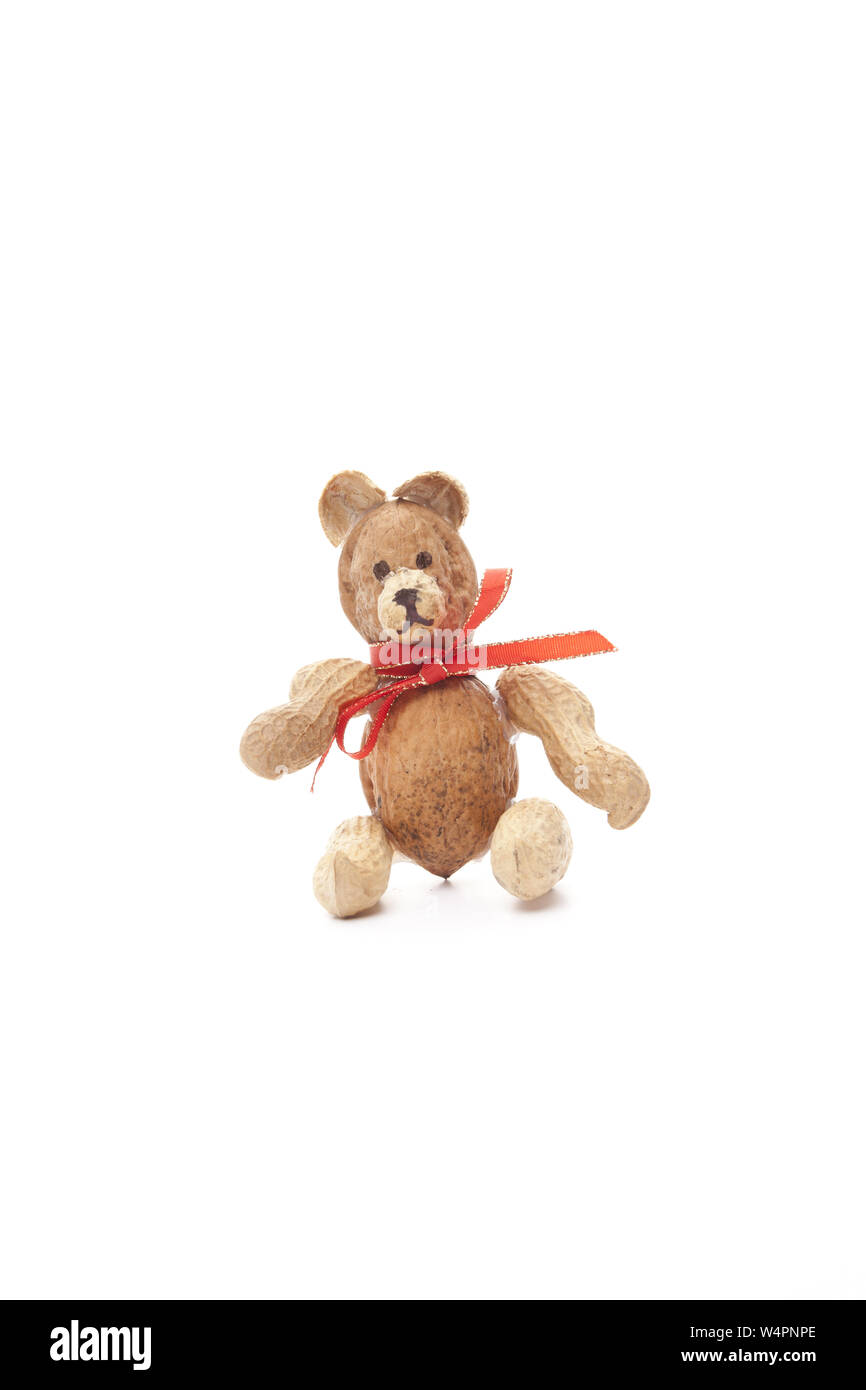 Homemade bear made from nuts Stock Photo - Alamy