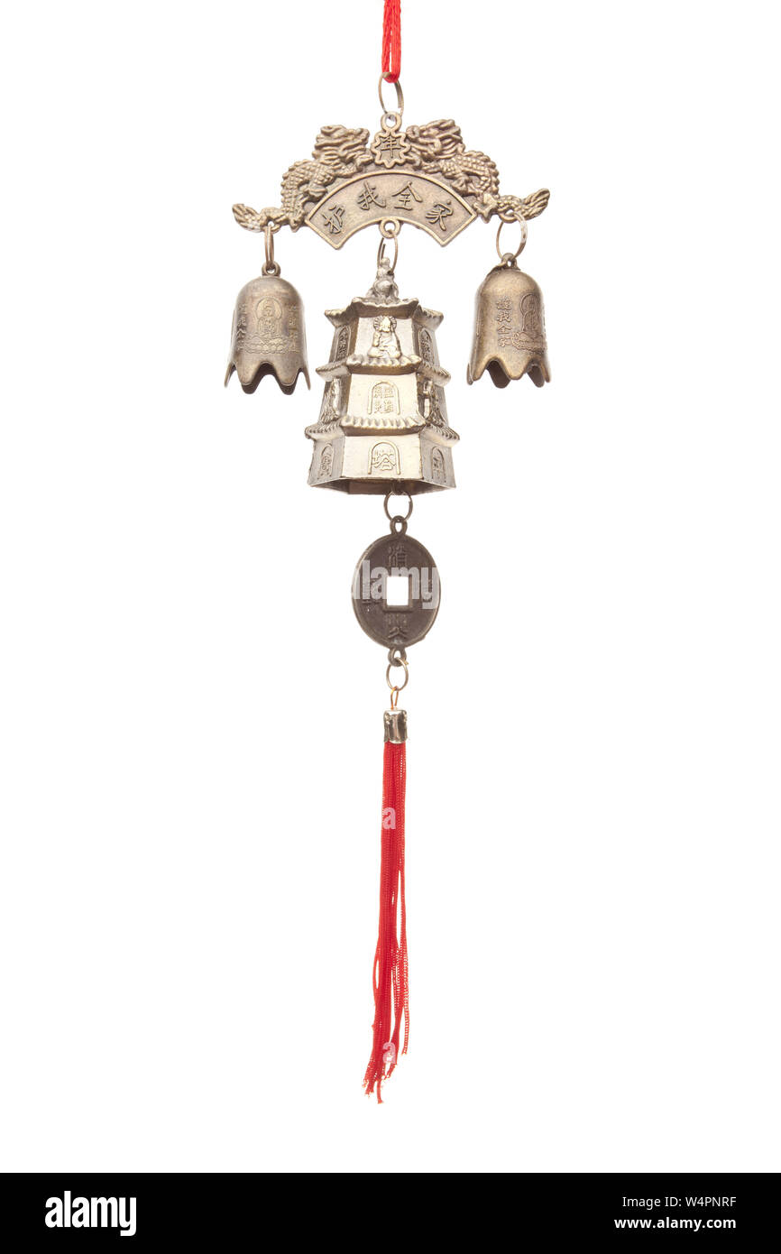 Metal bell isolated on white background Stock Photo - Alamy