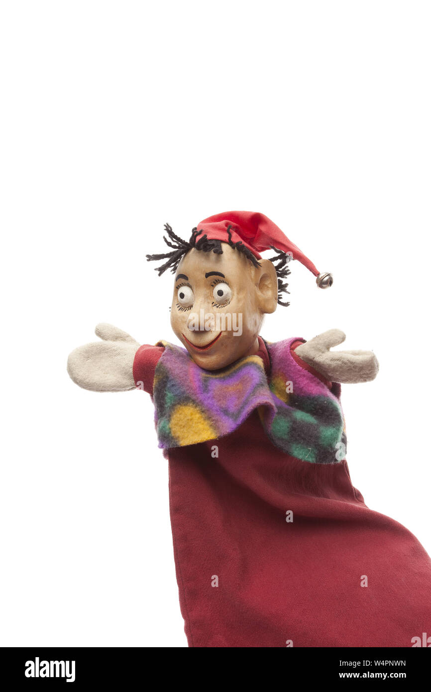 Wood puppet shows to visitors Stock Photo - Alamy