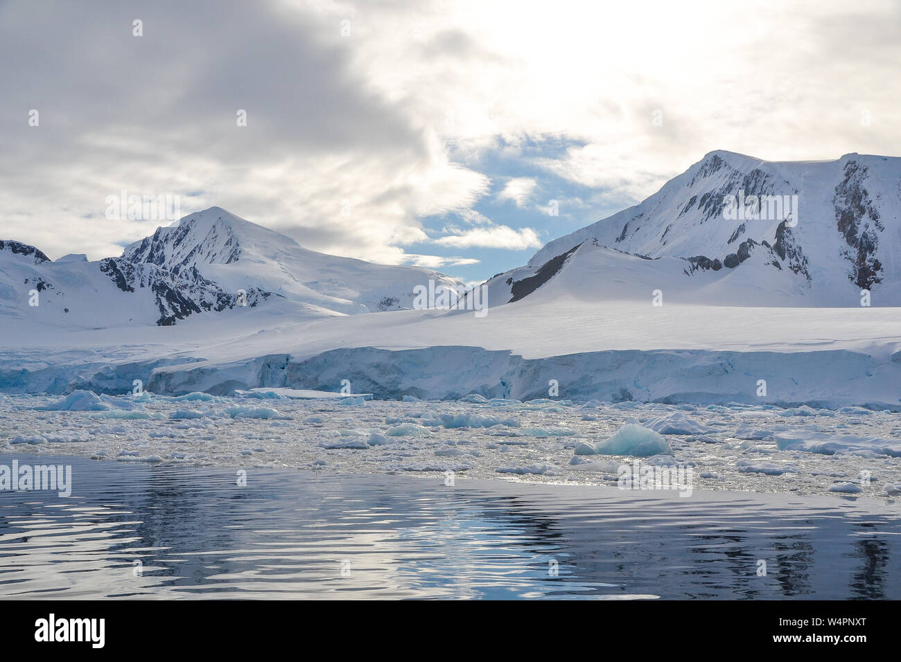 The glacial stream Stock Photo - Alamy