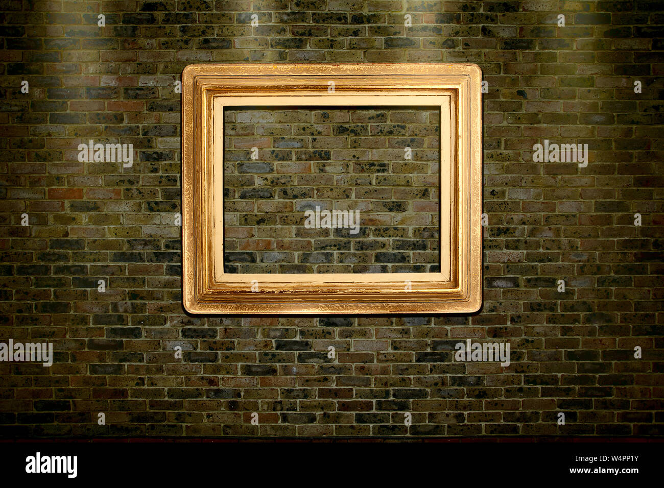 Frame on brick wall Stock Photo - Alamy