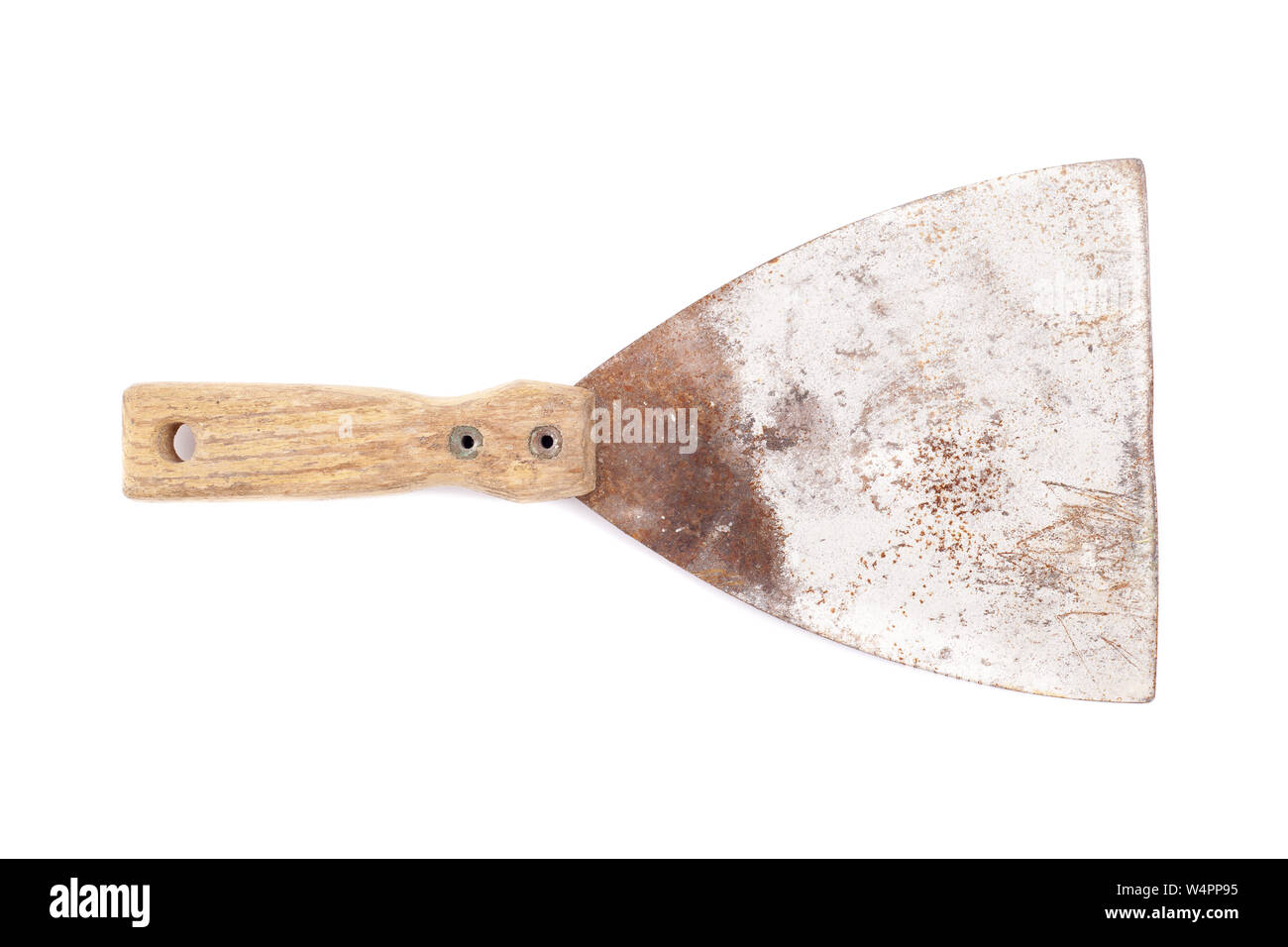 building trowel isolated on white Stock Photo - Alamy