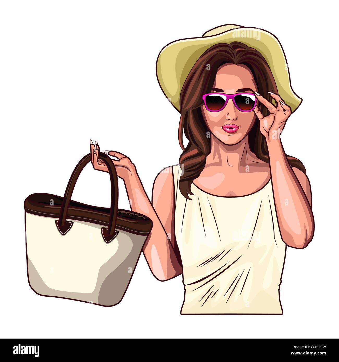 Pop art beautiful woman cartoon Stock Vector Image & Art - Alamy