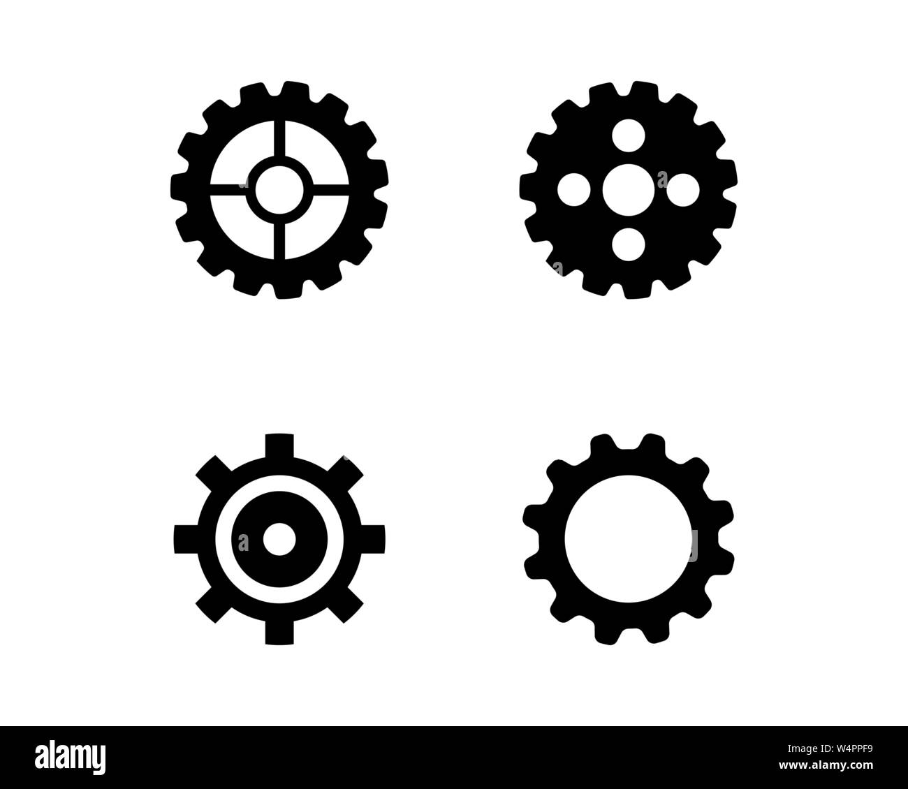 Gear icon logo vector Stock Vector Images - Alamy