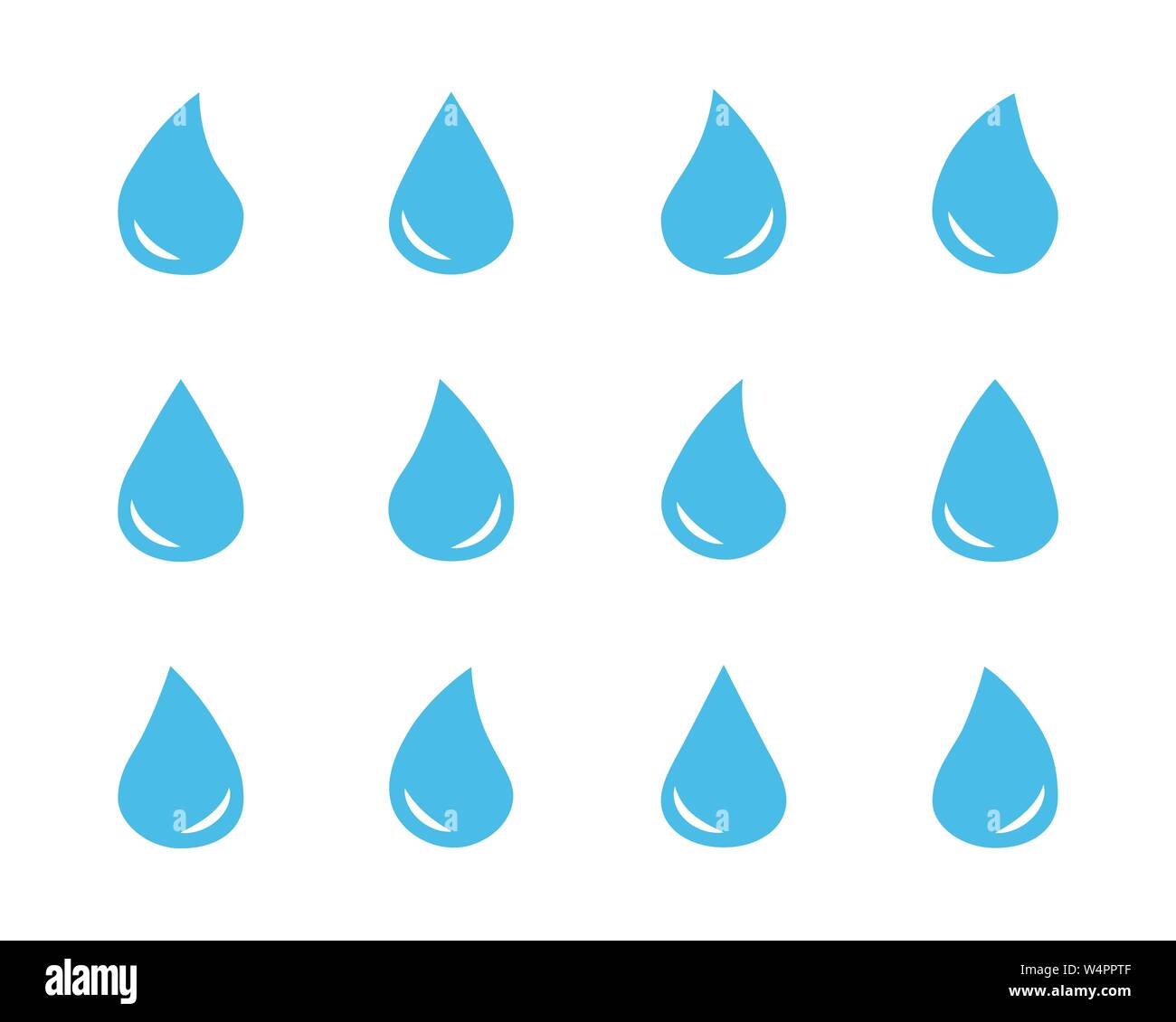 Water splash drop symbols Stock Vector Images - Alamy