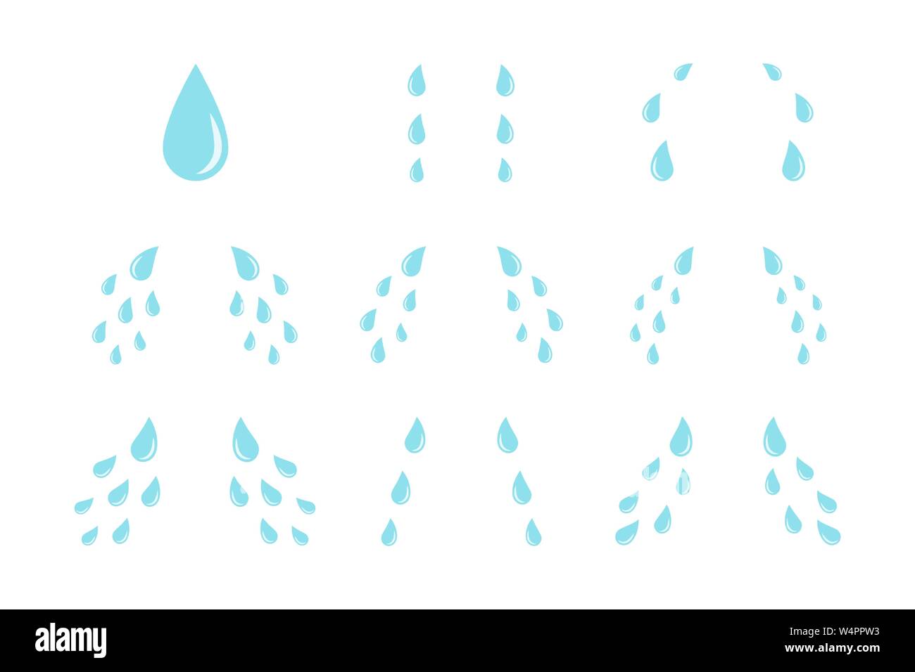 Cartoon blue tears. Cry and sweat drops from eyes Stock Vector Image ...