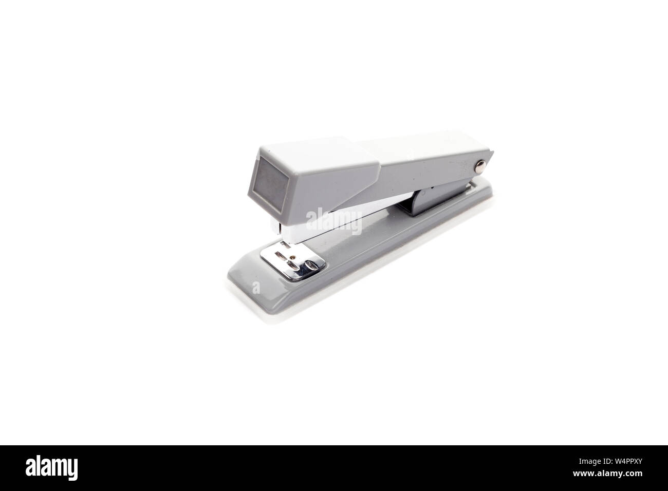 Gray Stapler on white background Stock Photo - Alamy