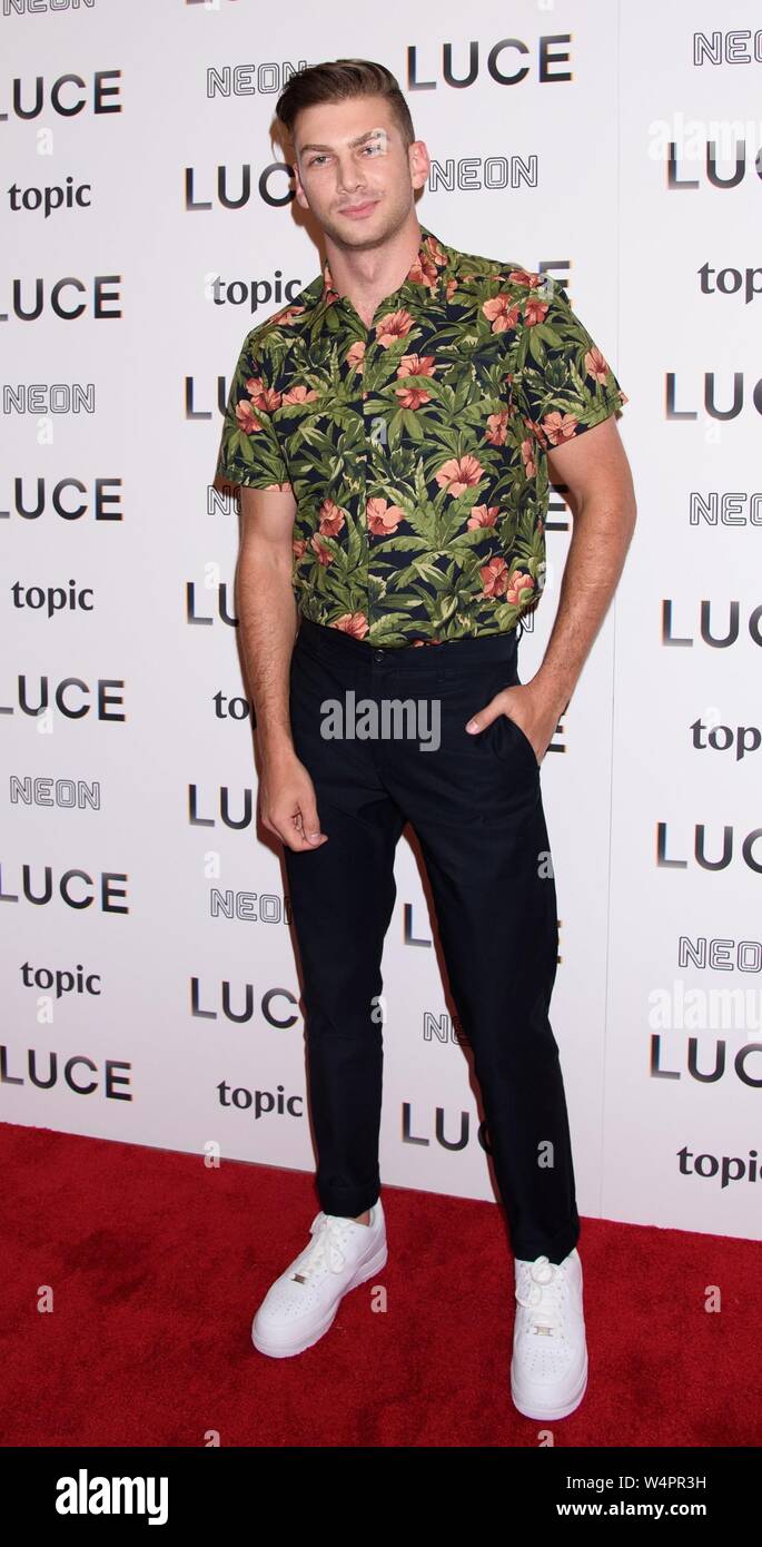 New York, NY, USA. 24th July, 2019. Noah Gaynor at arrivals for LUCE ...