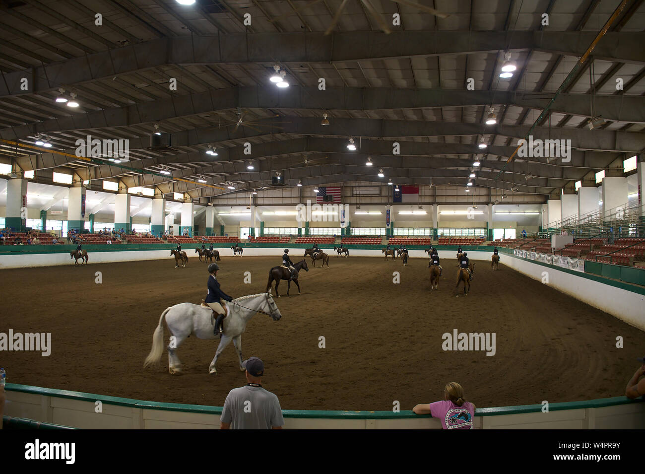 James B. Hunt Jr. Horse Complex arena in Raleigh NC Stock Photo - Alamy