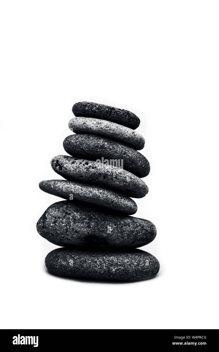 On each other stacked river stones Cut Out Stock Images & Pictures - Alamy