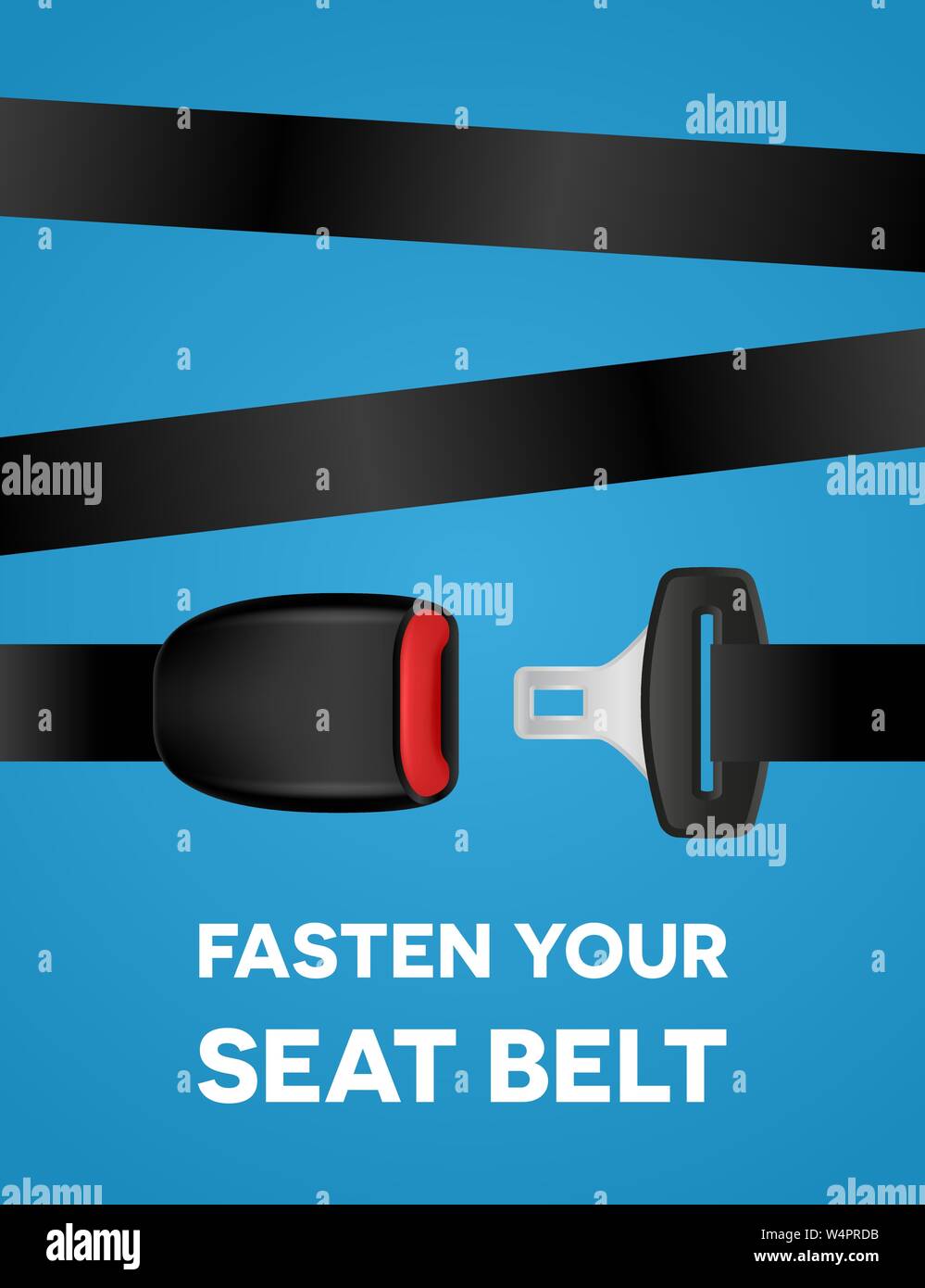 Fasten your seat belt - social typography poster. Safe trip - vector ...