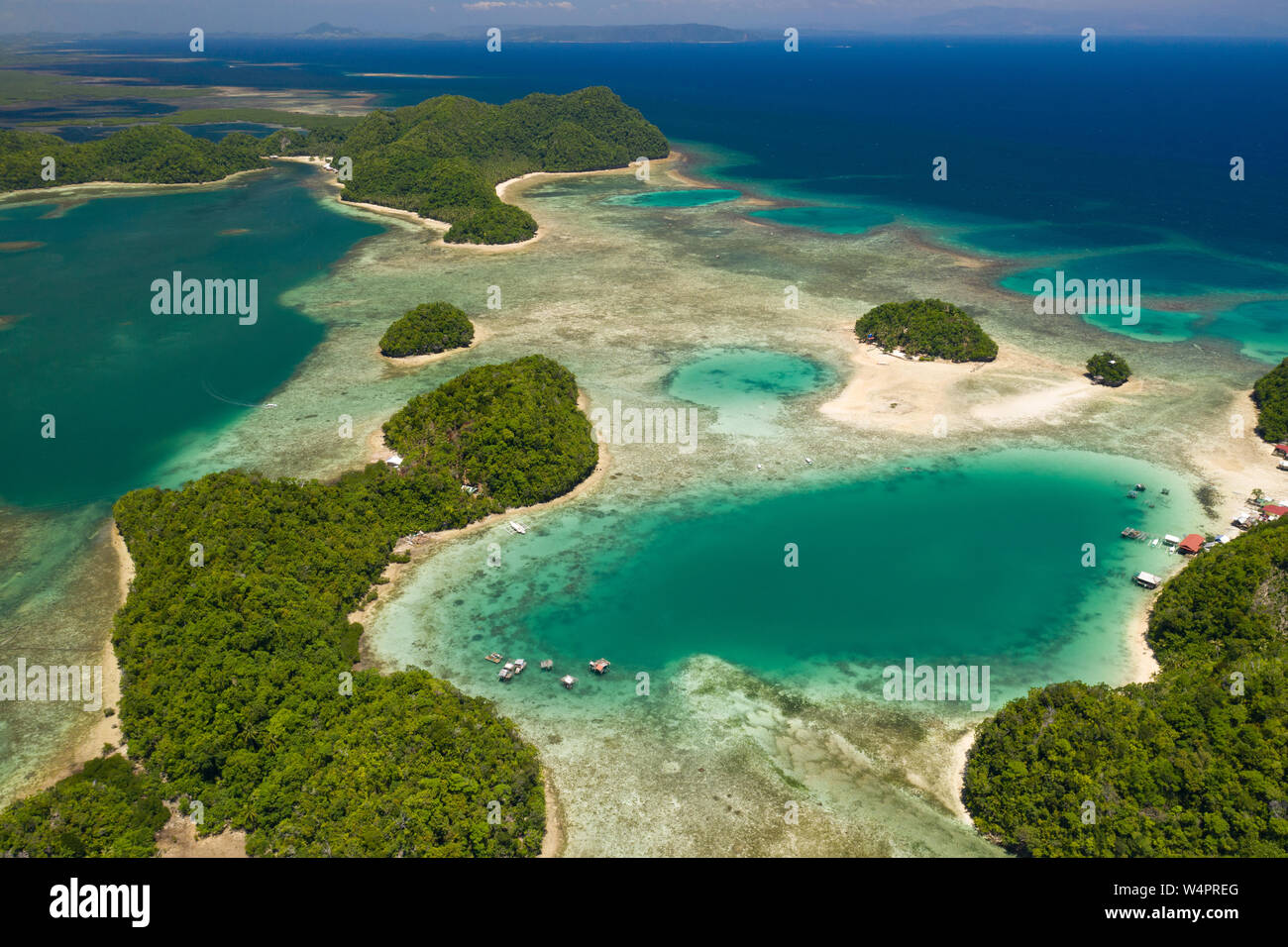 Aerial footage sugba lagoon hi-res stock photography and images - Alamy