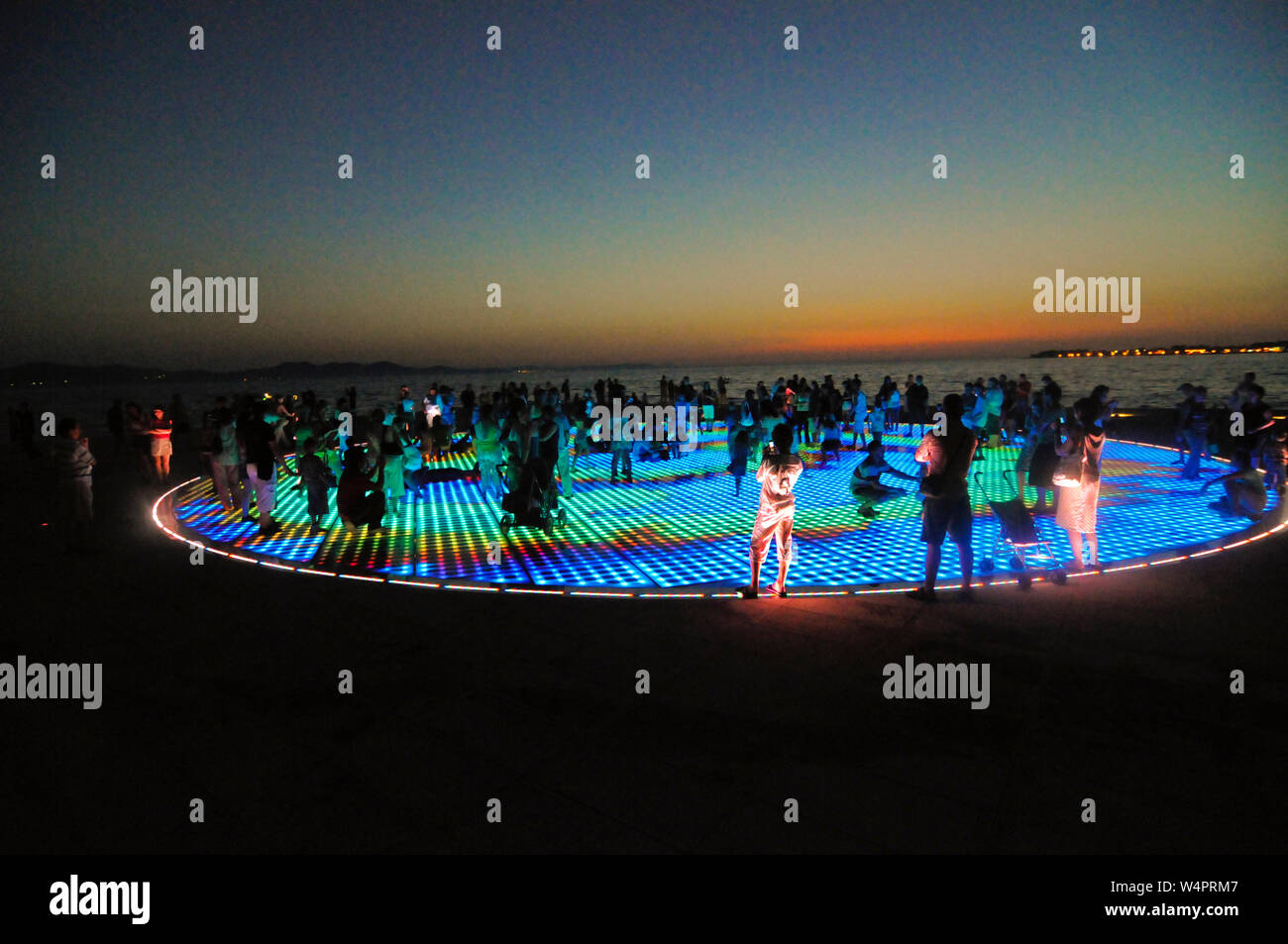 Zadar monument to the sun lights hi-res stock photography and images ...