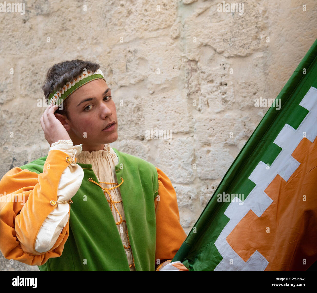 Palio di siena flag hi-res stock photography and images - Alamy