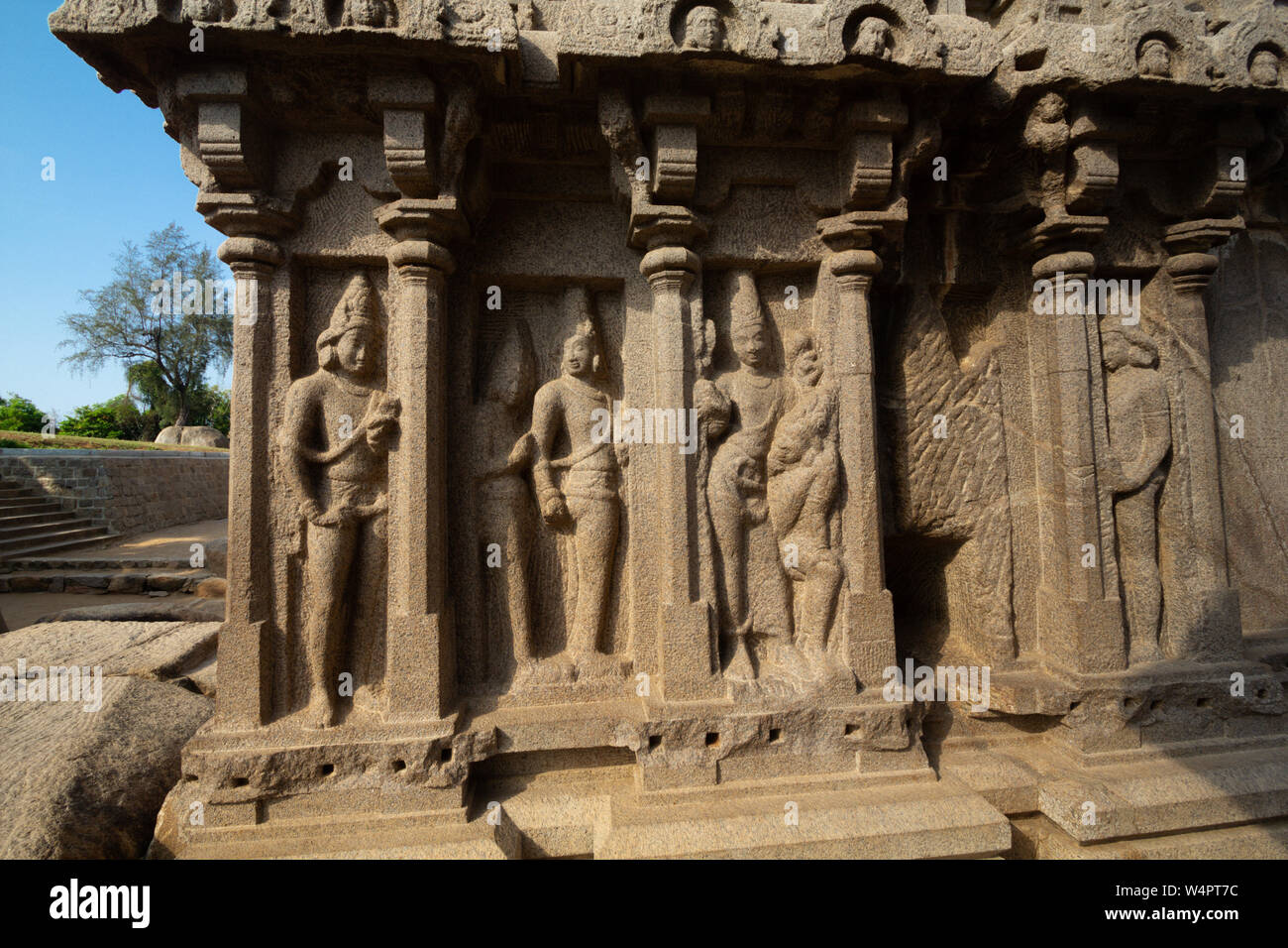 Five Ratha, Mamallapuram (Mahabalipuram), Detail On Arjuna Ratha ...