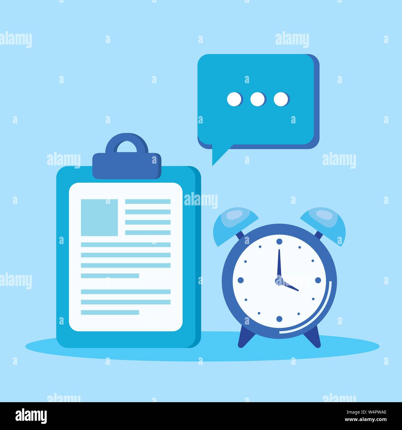 Clock data analysis documents Stock Vector Images - Alamy