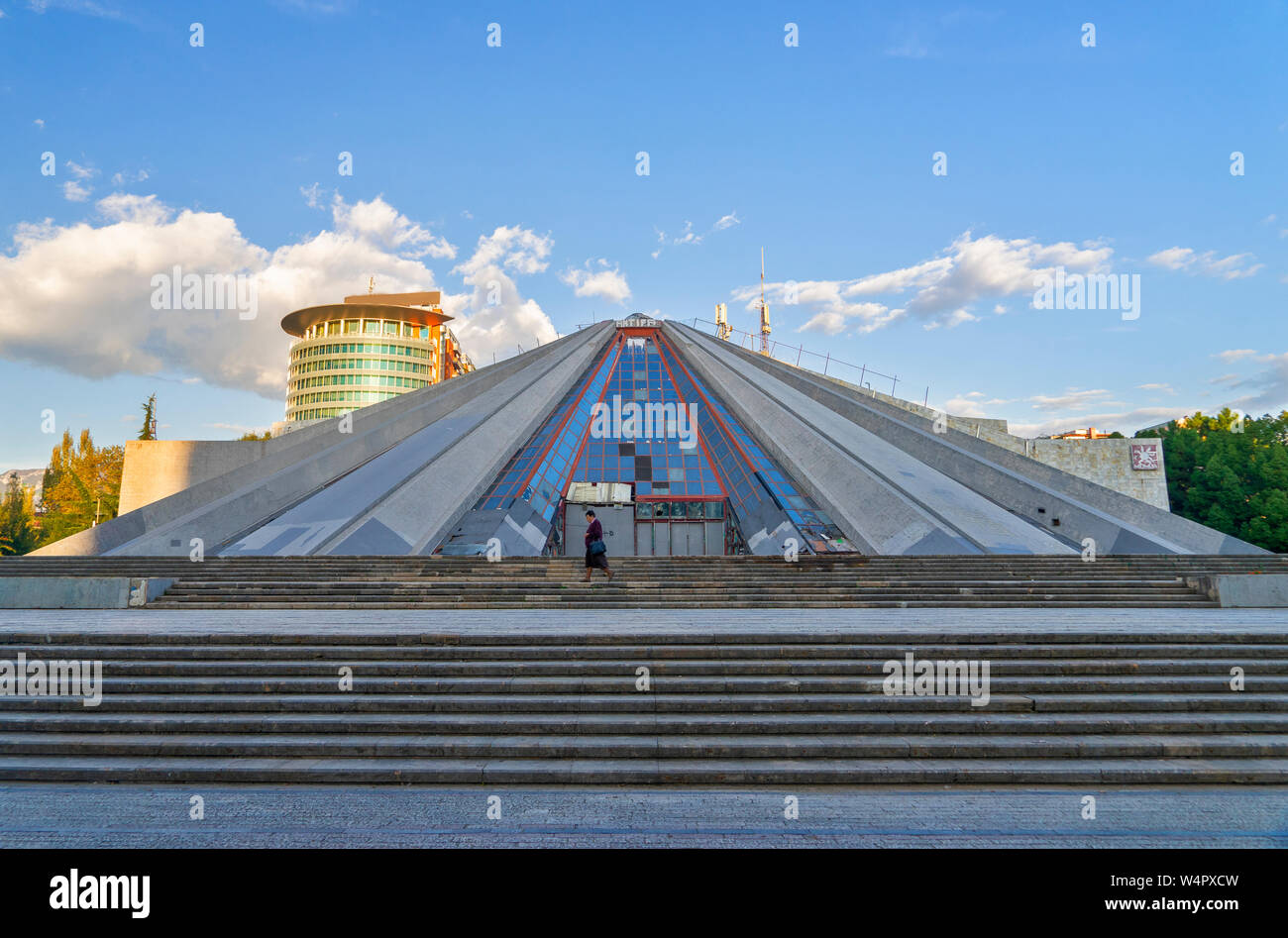 The Uniquely Strange Pyramid of Tirana, Albania Stock Photo - Alamy