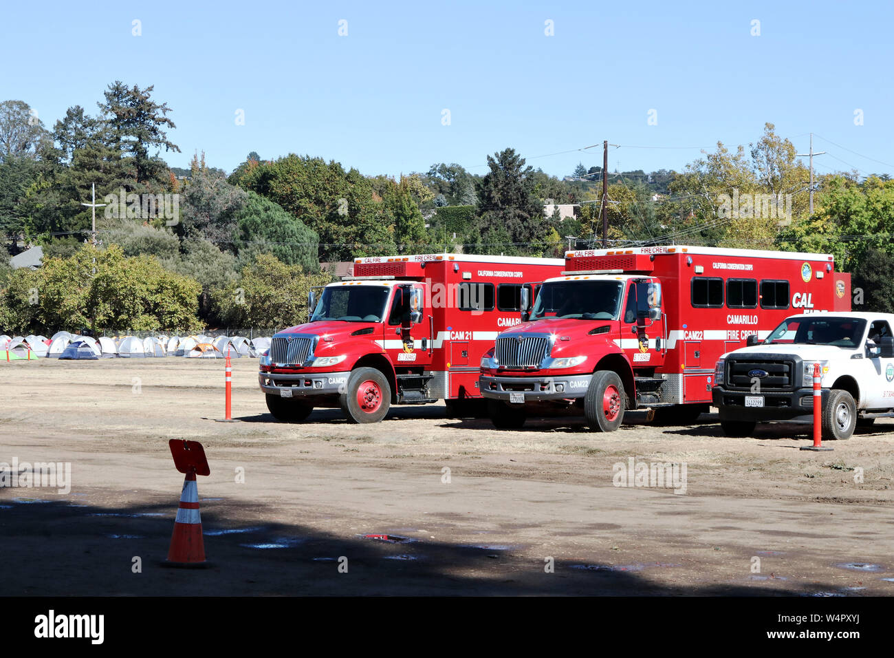 Cal Fire Base Camp in Napa, California Stock Photo - Alamy