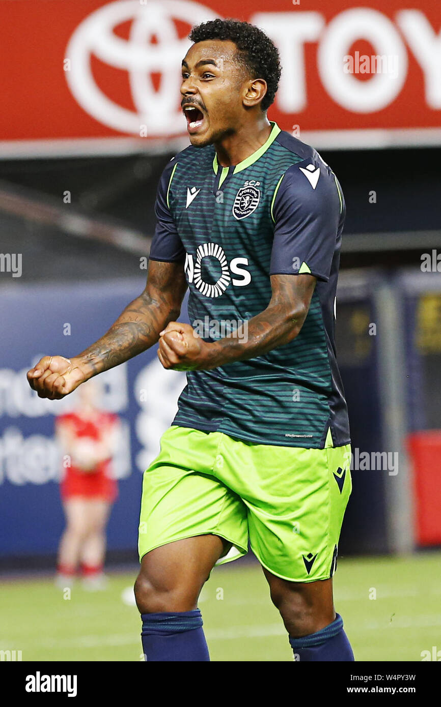 New York, USA. 24th July, 2019. MARCUS WENDEL (37) of Sporting CP ...
