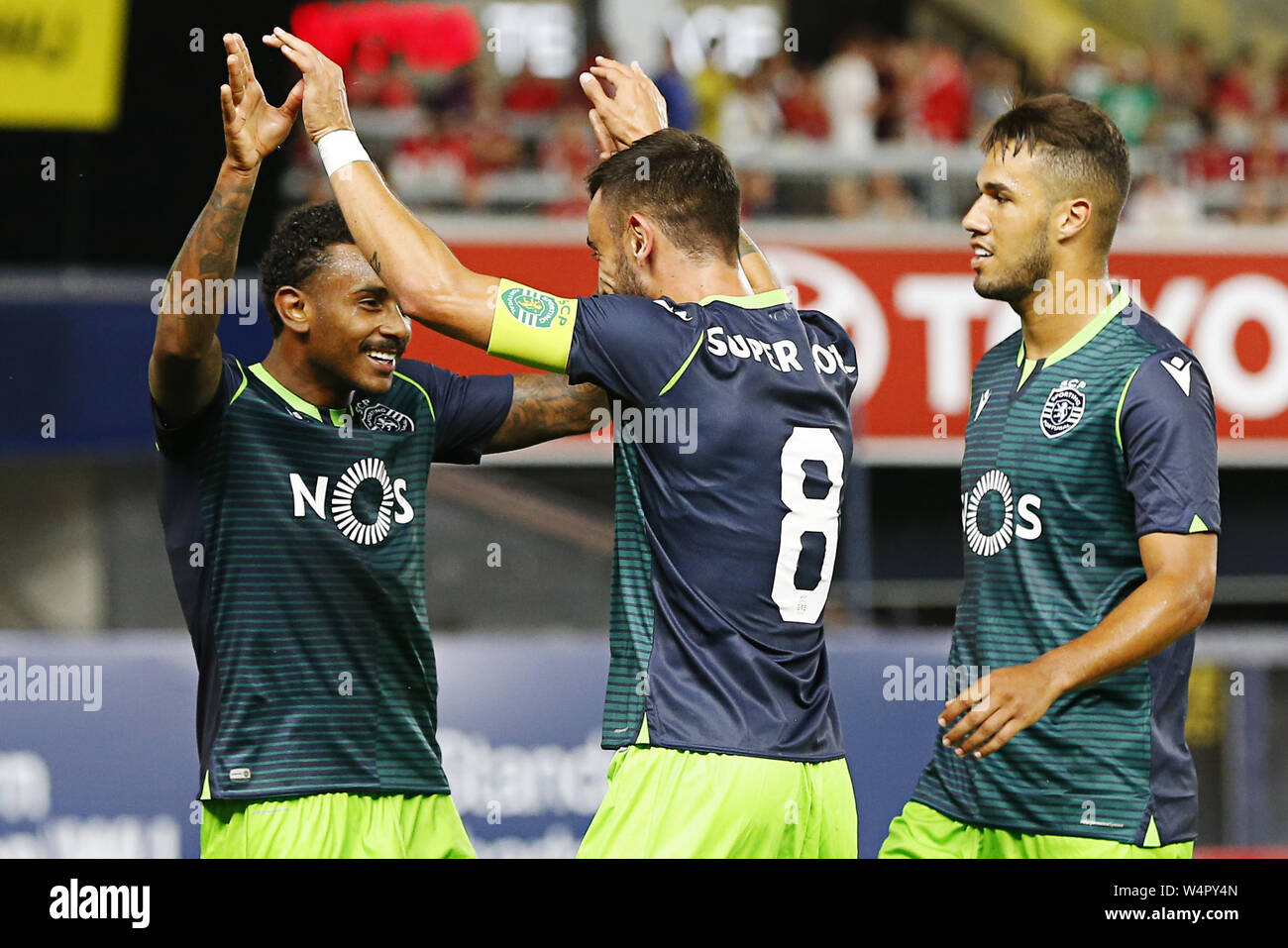New York, USA. 24th July, 2019. MARCUS WENDEL (37) of Sporting CP ...