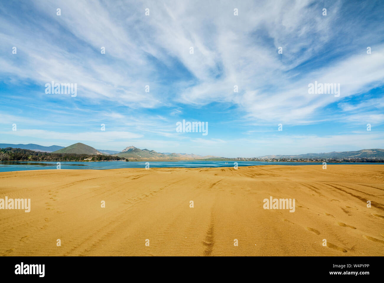 Morro Bay State Park, California. Sand Dunes, Famous Morro Rock, and ...