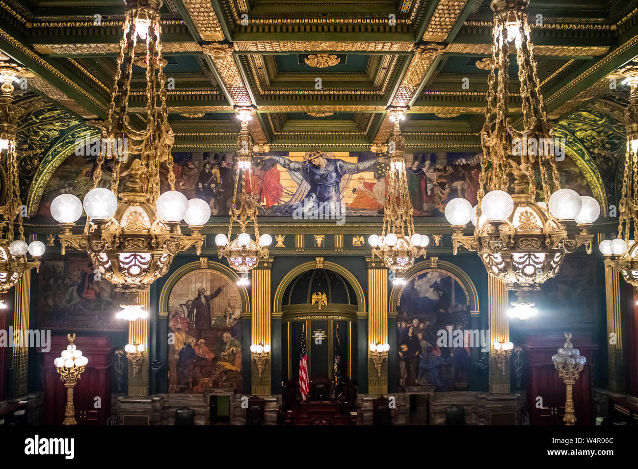 Pennsylvania state senate chamber hi-res stock photography and images ...
