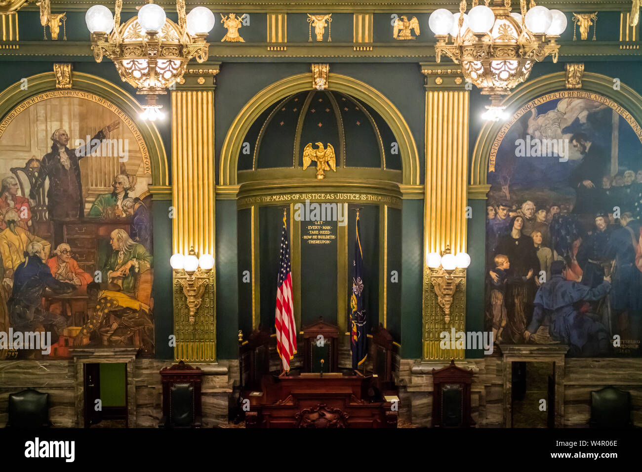 Pennsylvania state senate chamber hi-res stock photography and images ...