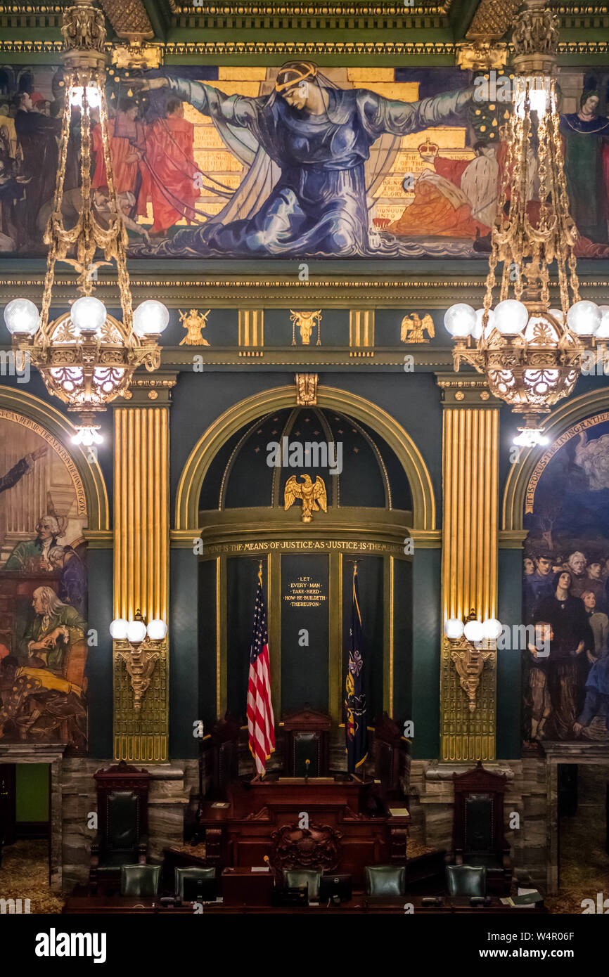 Harrisburg, Pennsylvania, LA, USA - Sept 15, 2018: The large meeting ...