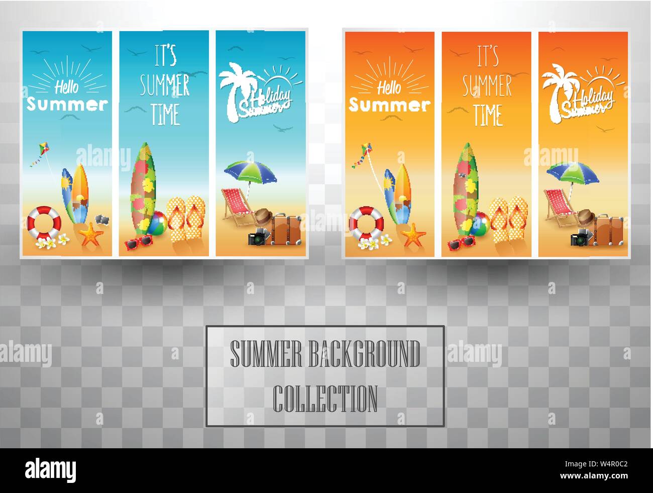 Beautiful summer beach background collections Stock Vector Image & Art ...