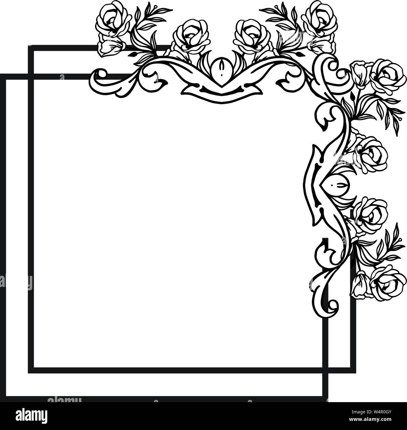 Template of card, various shape frame, for design banners, poster ...