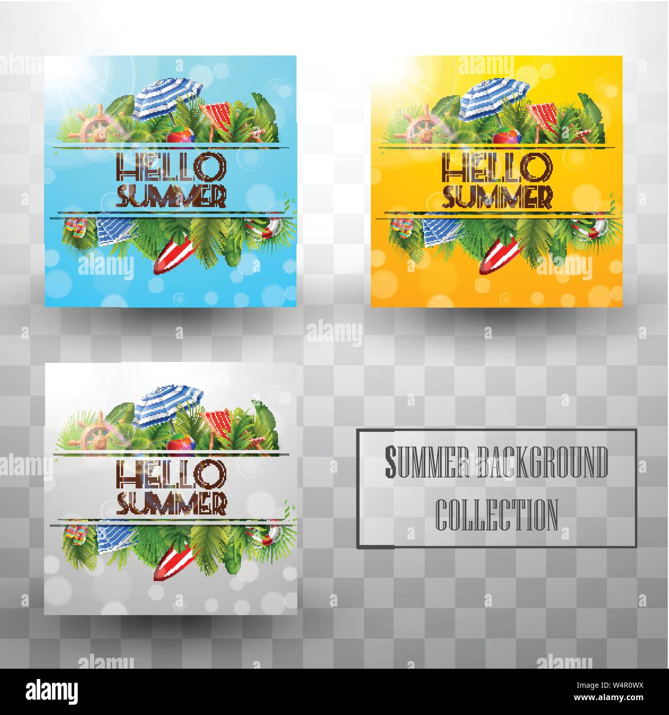 Summer template background collections Stock Vector Image & Art - Alamy