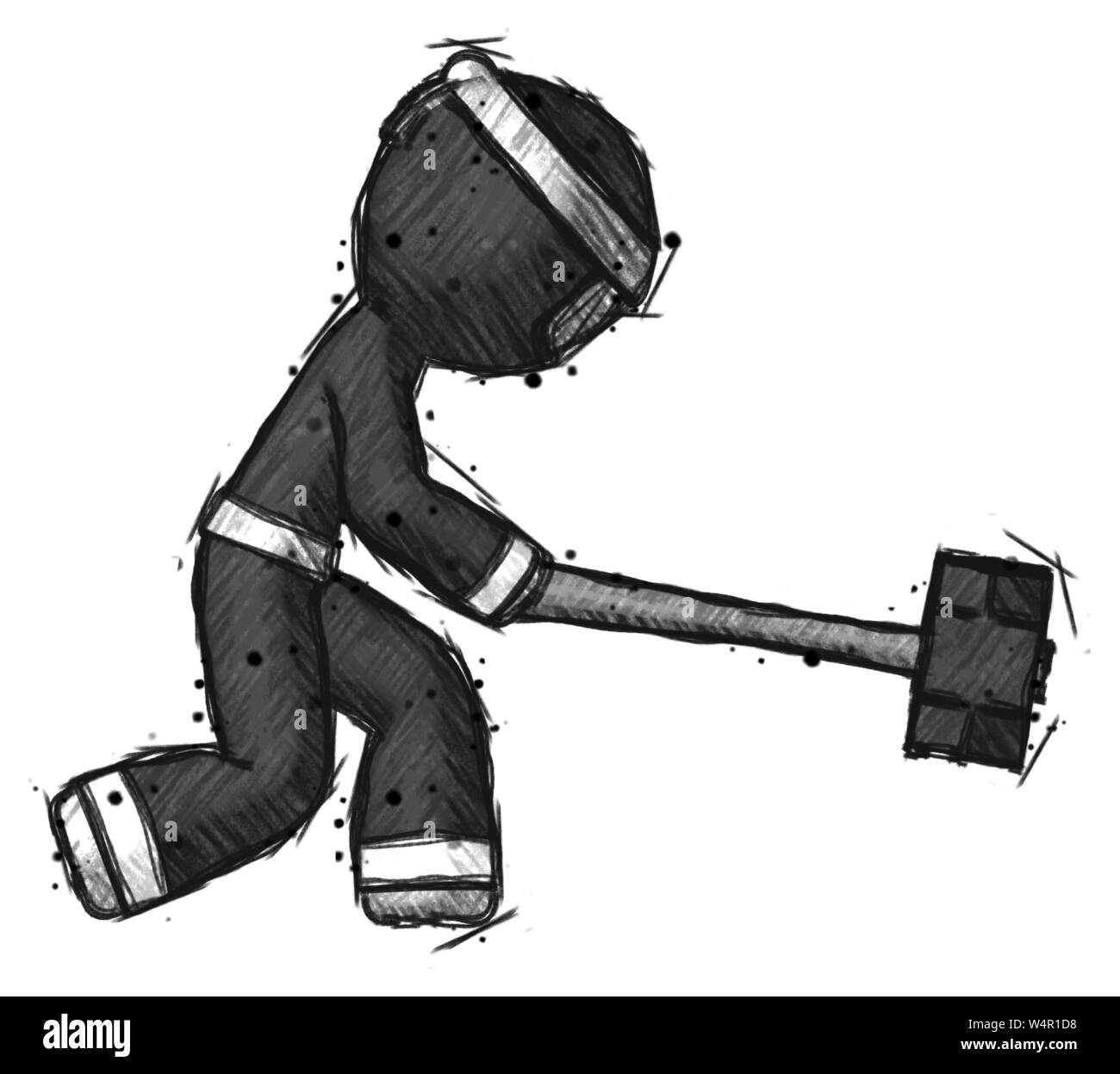 Drawing smash Black and White Stock Photos & Images - Alamy