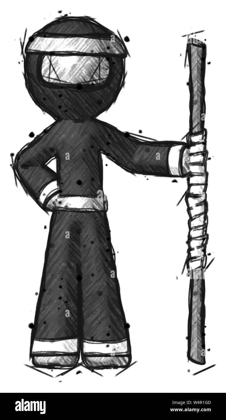 Monk staff Black and White Stock Photos & Images - Alamy