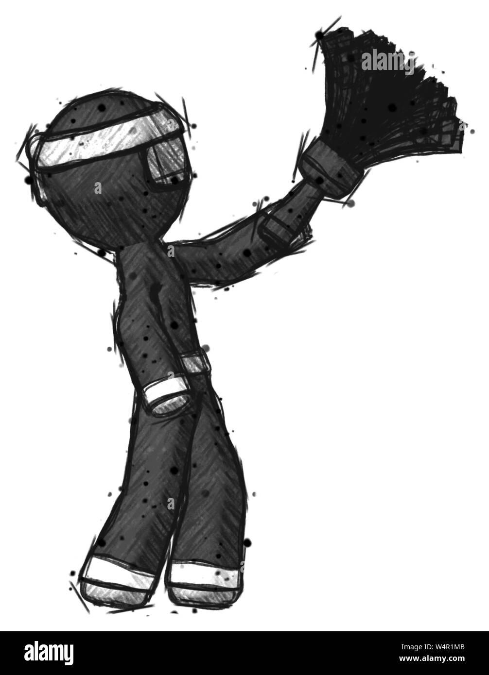 Dusting drawing Black and White Stock Photos & Images - Alamy