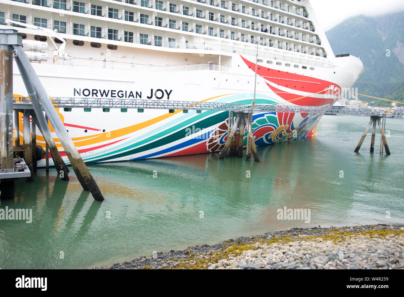 Norwegian Joy docked in Juneau, Alaska Stock Photo - Alamy