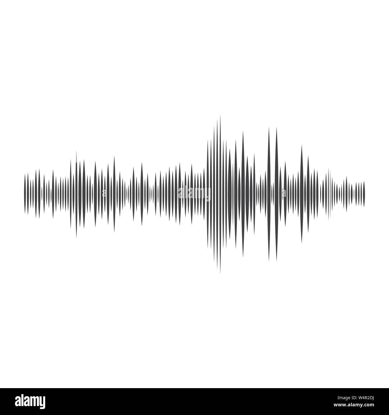 Sound waves vector illustration design template Stock Vector Image ...