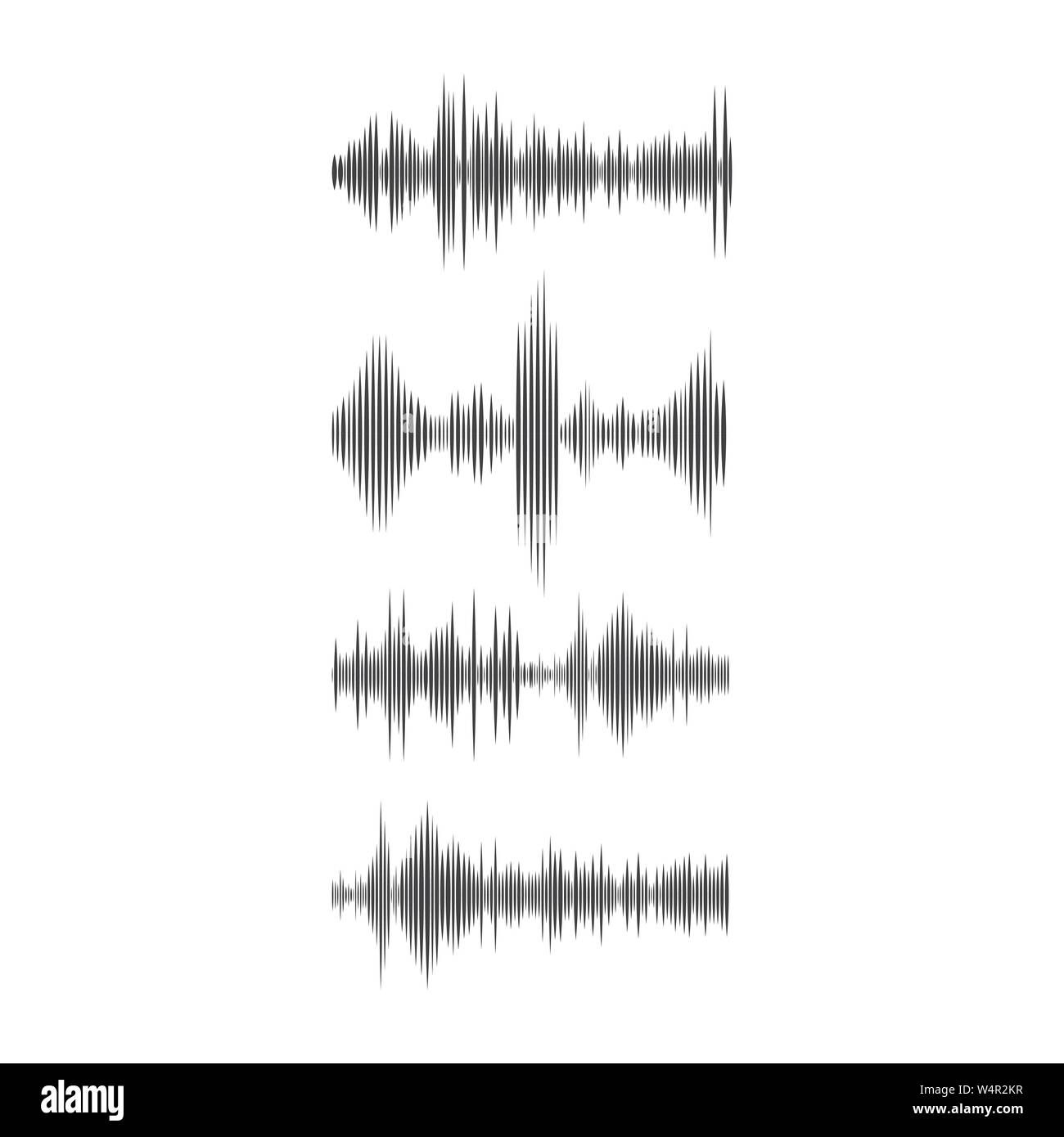 Sound waves vector illustration design template Stock Vector Image ...