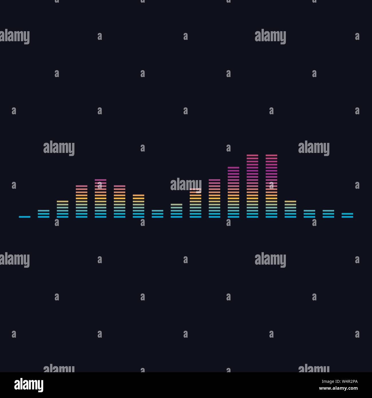 Sound waves vector illustration design template Stock Vector Image ...