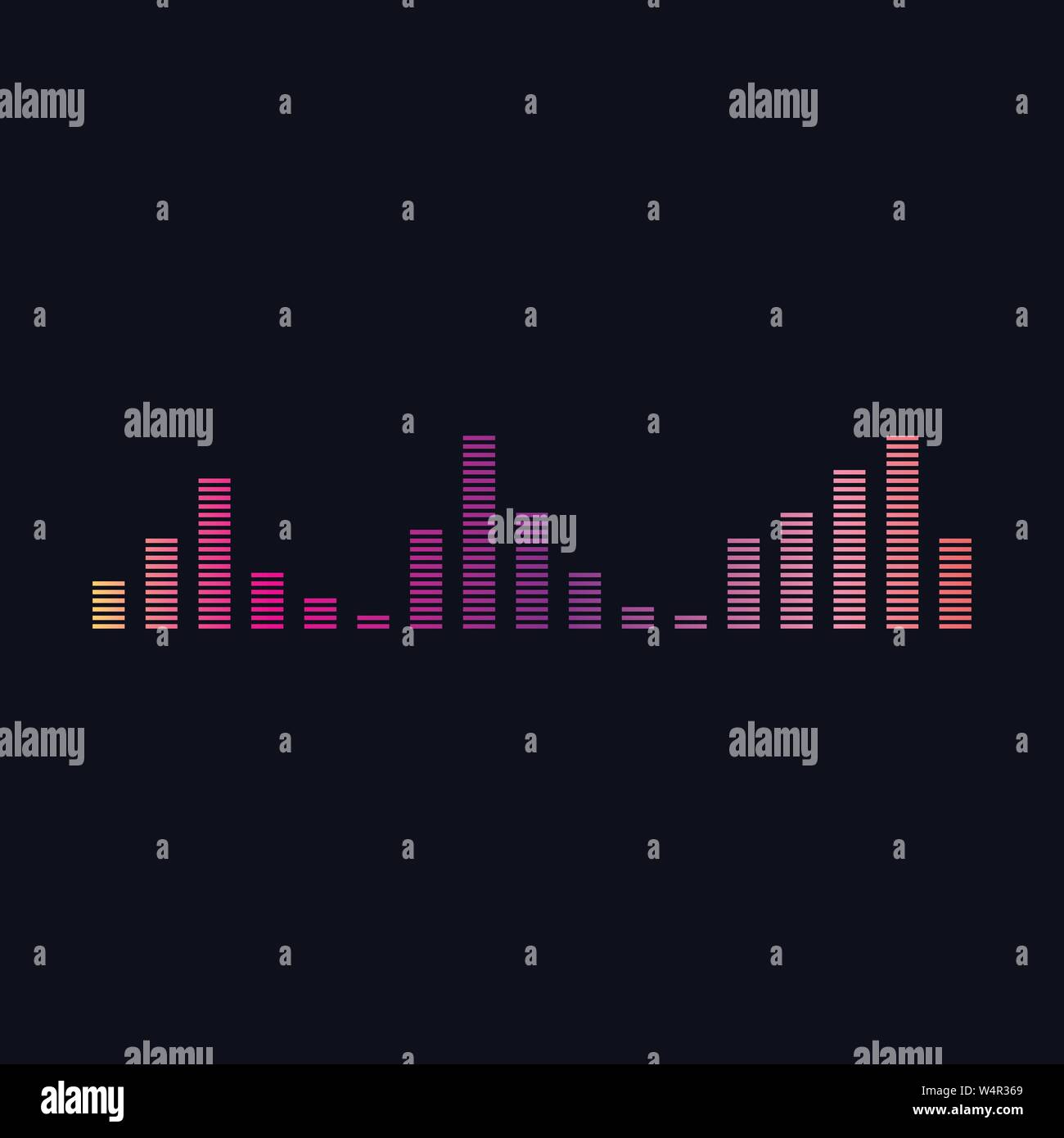 Sound waves vector illustration design template Stock Vector Image ...