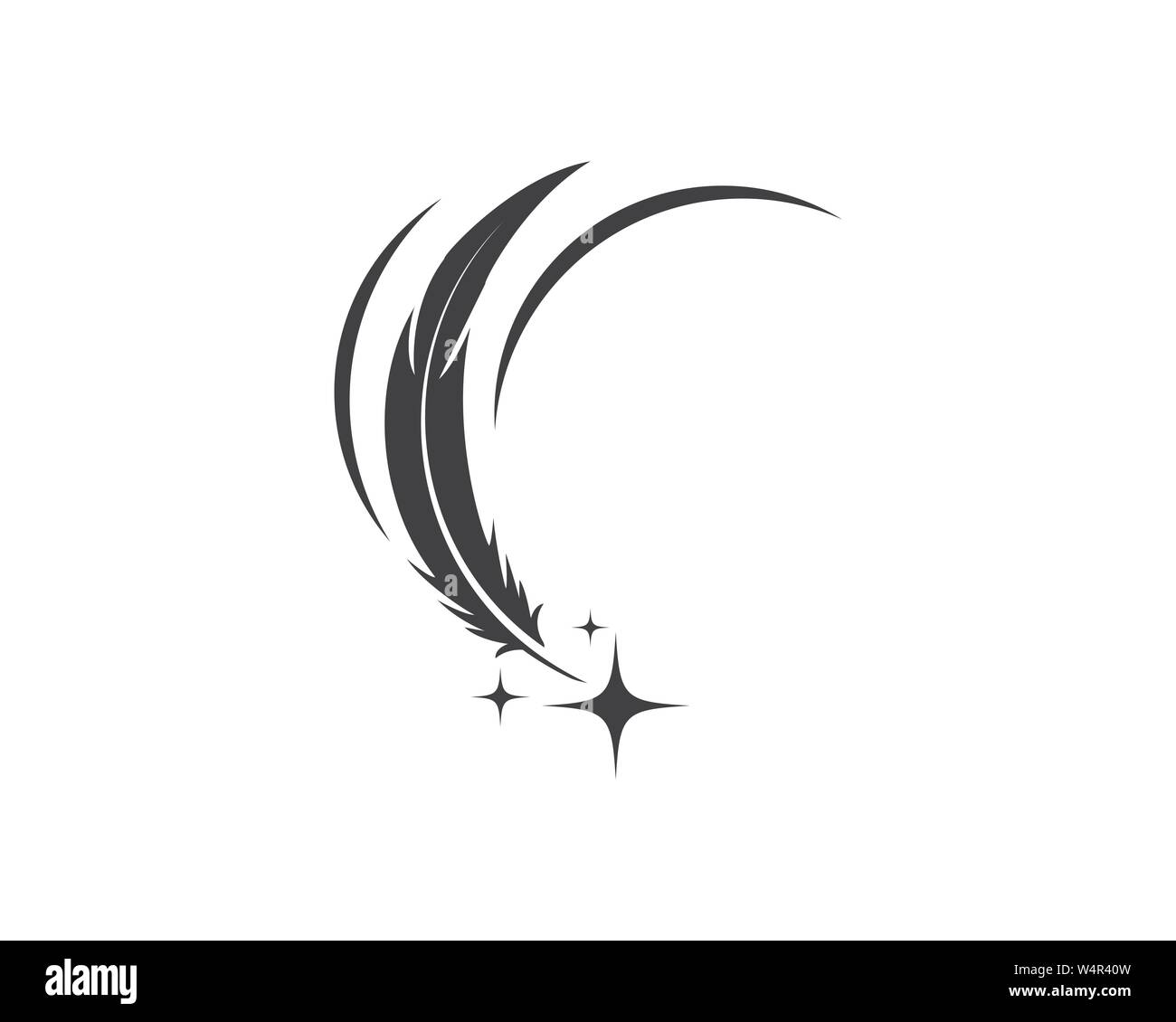 Feather pen icon template Vector illustration Stock Vector Image & Art ...